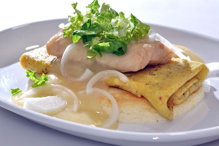 Things wot I Made Then Ate: Cod, Japanese omelet, lemon sauce