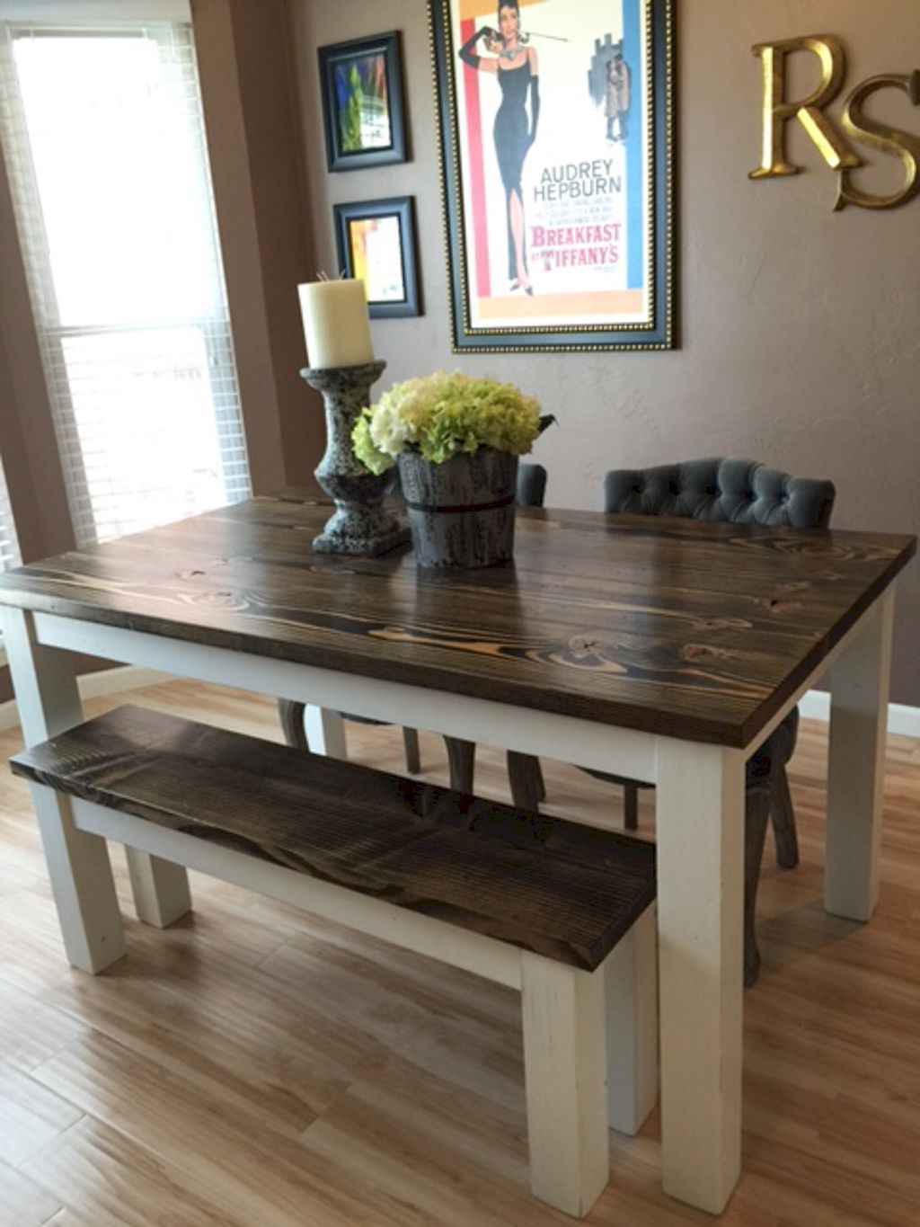 45+ Brilliant Farmhouse Kitchen Table Design Ideas And Makeover ...