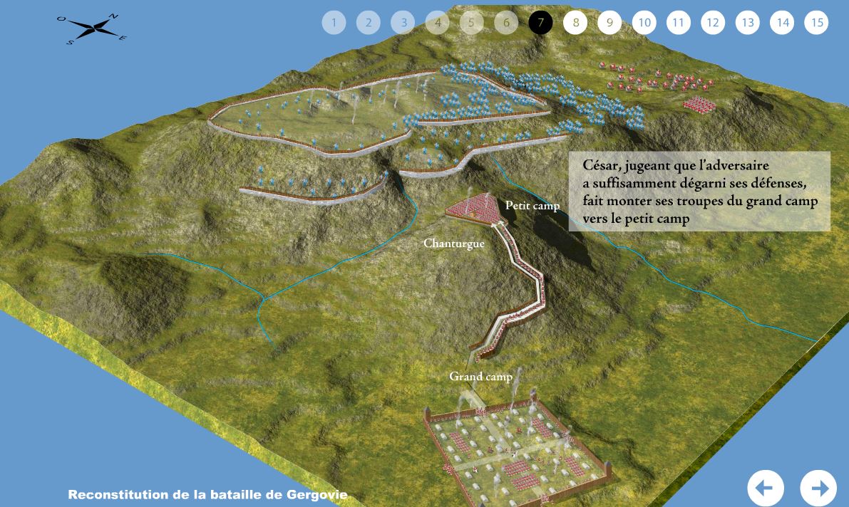 Reconstitution de la bataille de Gergovie - Ressources pour l'école