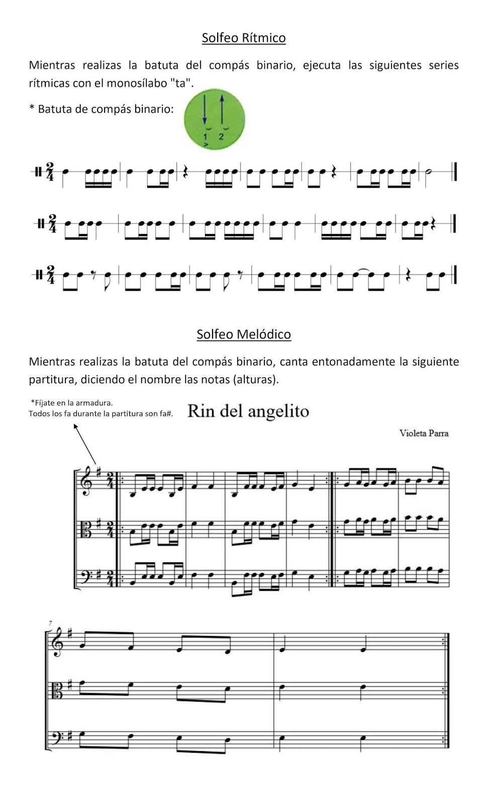 6° Básico (UNIDAD I) - Fórmulas rítmicas con semicorchea: La Galopa