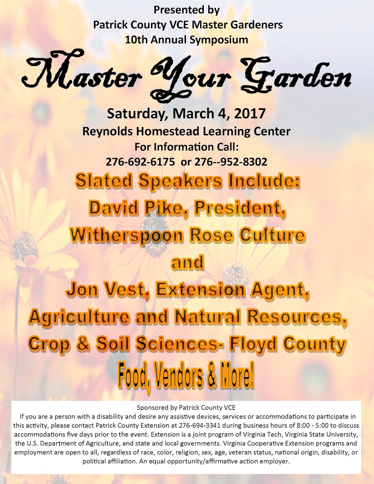 Virginia Cooperative Extension Master Gardener Program: November 2016