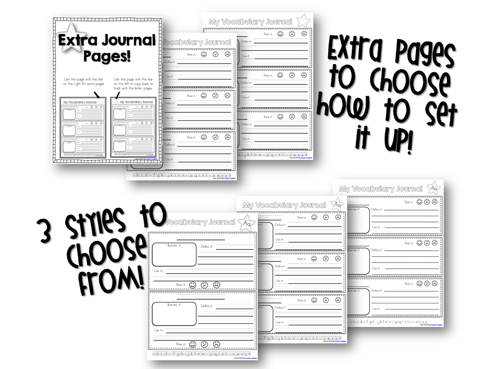 Vocabulary Journals in the Works! - Teacher by the Beach