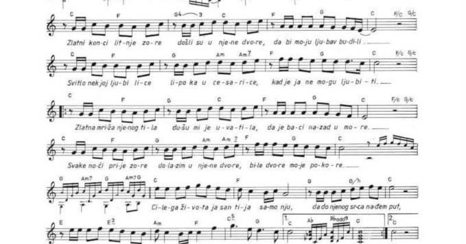 NOTE | DOMACE I STRANE: CESARICA AKORDI NOTE