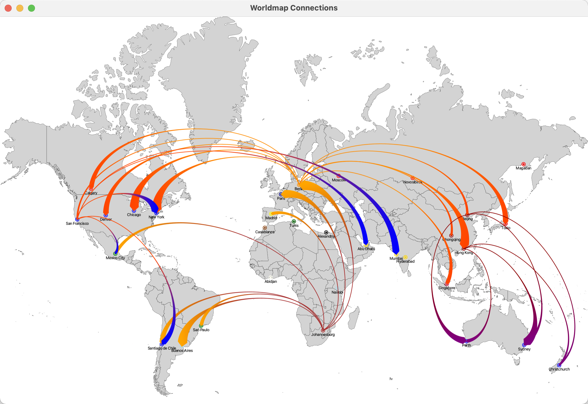 Harmonic Code: Worldmap connections...