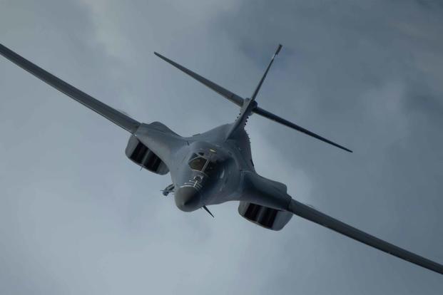 Military and Commercial Technology: In First, Air Force Flies B-1 ...