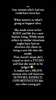 " Any woman who's had sex could have been her.