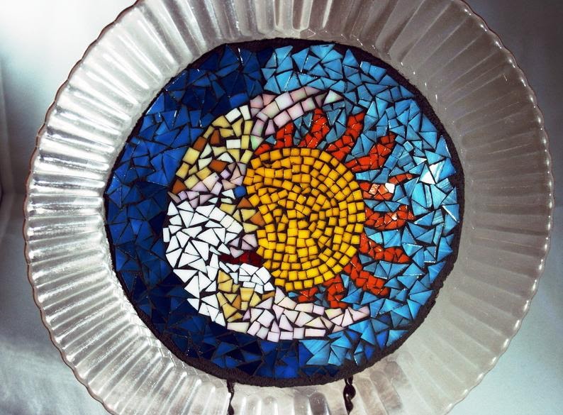 Art By Earth Mother Mosaics: Mosaic Monday - Crescent Moon and Sun ...