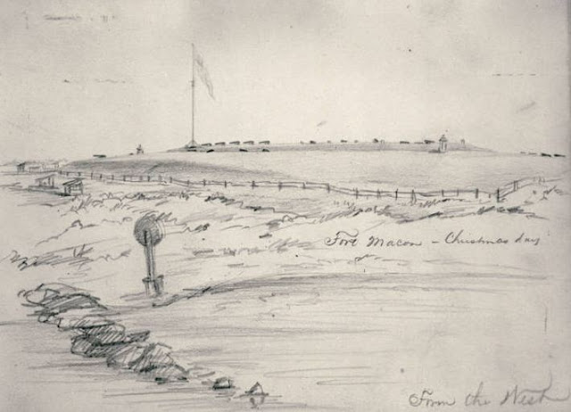 Beaufort North Carolina History: Christmas Day 1862 - Fort Macon