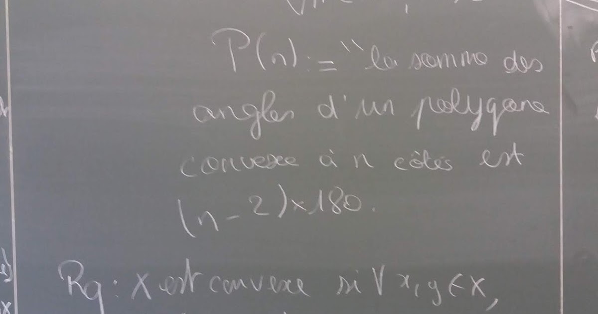 La math-à-outils: Somme des angles d'un polygone convexe