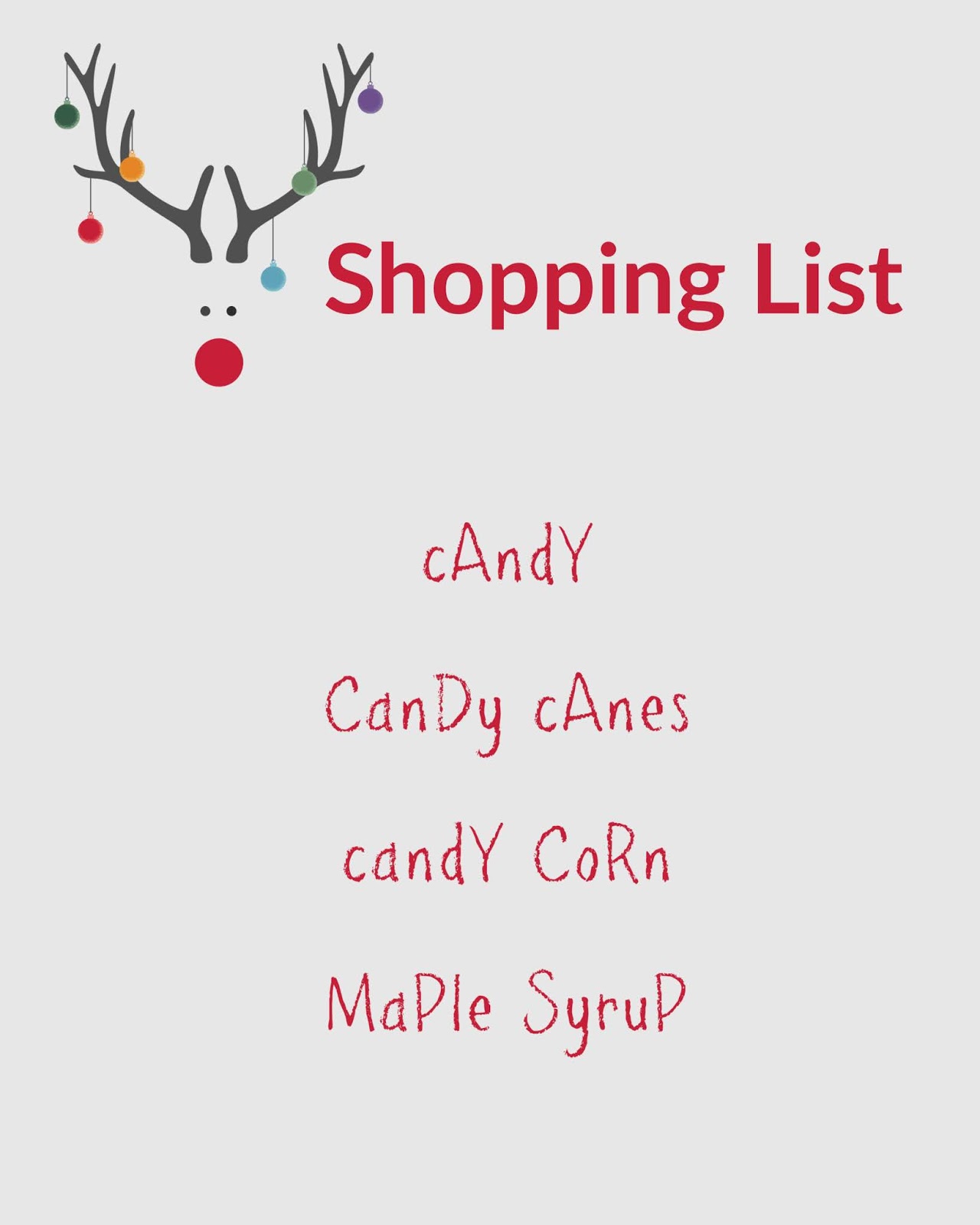 East Coast Mommy: Elf Shopping List (free printable list included)