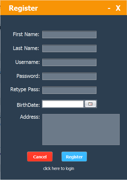 Java - Login And Register Form Design - Bahasa Pemrogaman Java - Login And Register Form Design - Bahasa Pemrogaman