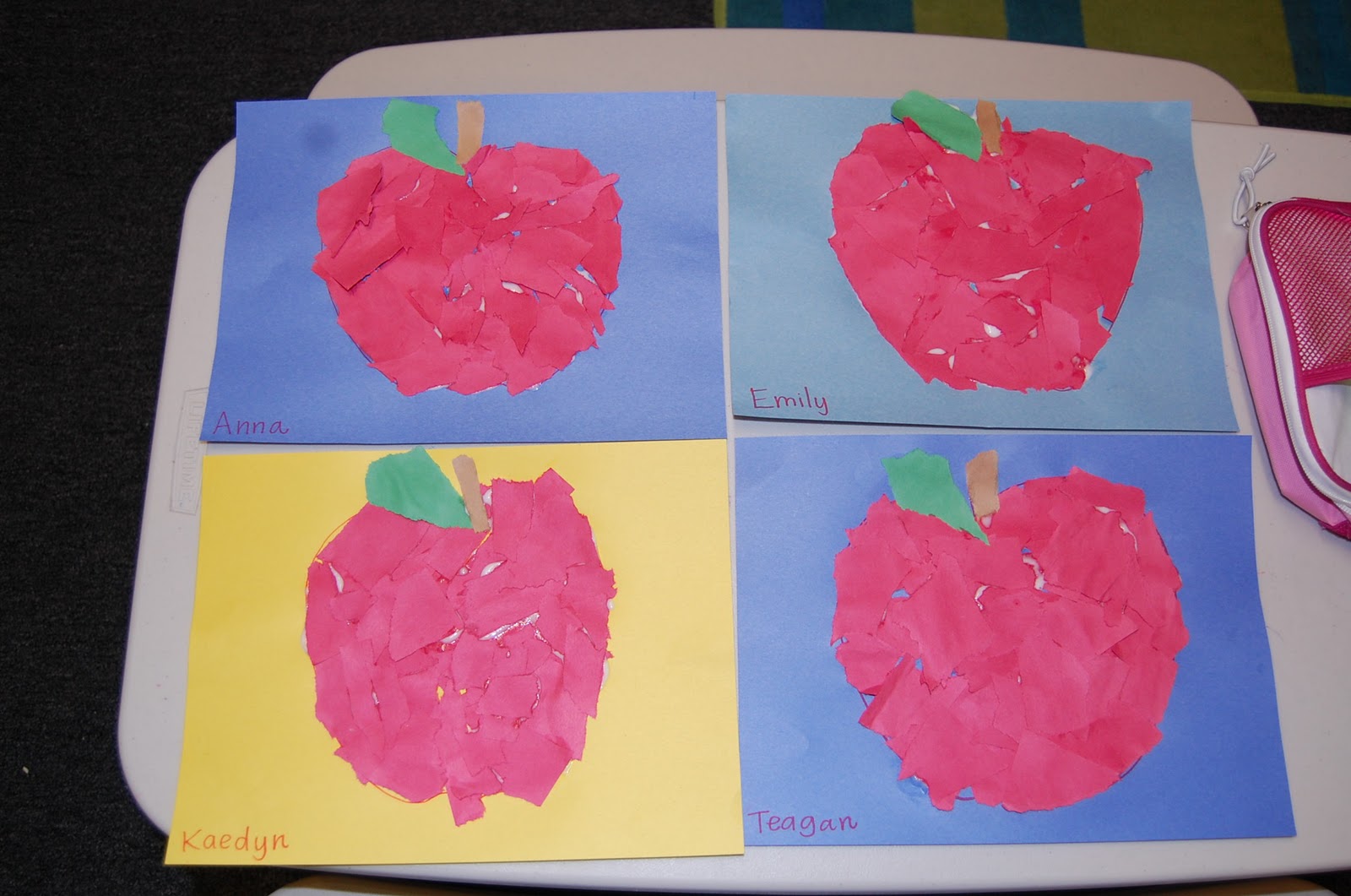 Miss Ashley's House: Torn-Paper Apple Project!