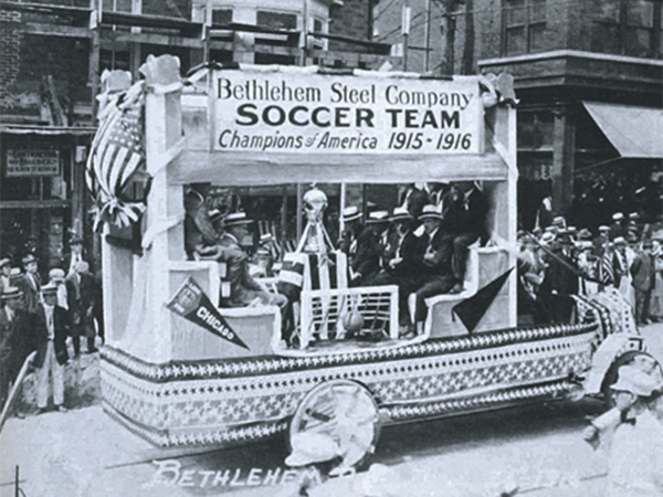 Museu Virtual do Futebol: Emblemas históricos (14)... Bethlehem Steel ...