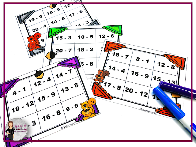 My Kind of Teaching: Addition and Subtraction Fact Fluency Games