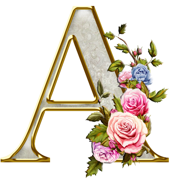 Sussurro De Amor Alfabeto Png Textura Marmorizado Com Rosas