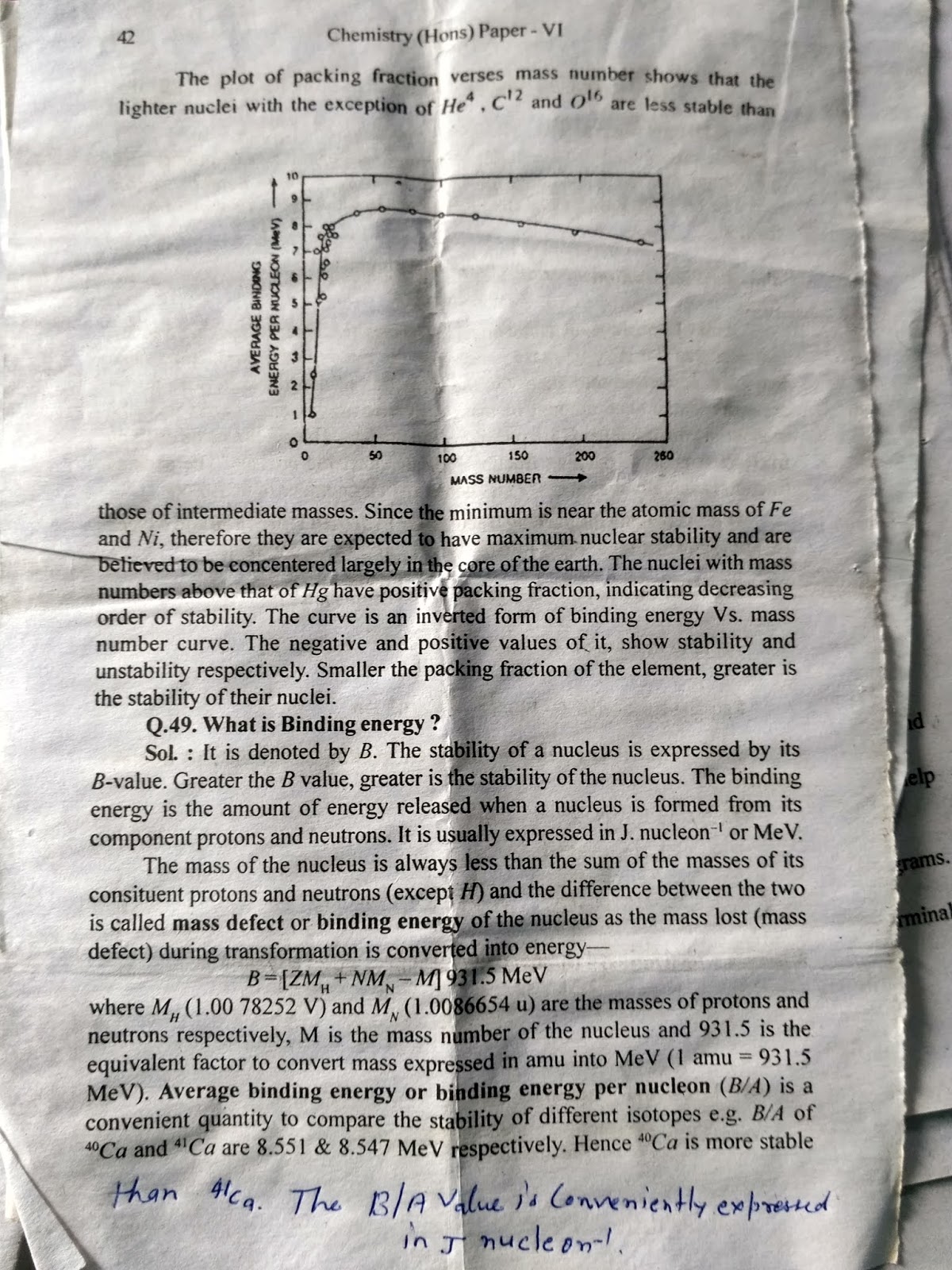 What is packing fraction? ~ Tilka Manghi Bhagalpur University syllabus