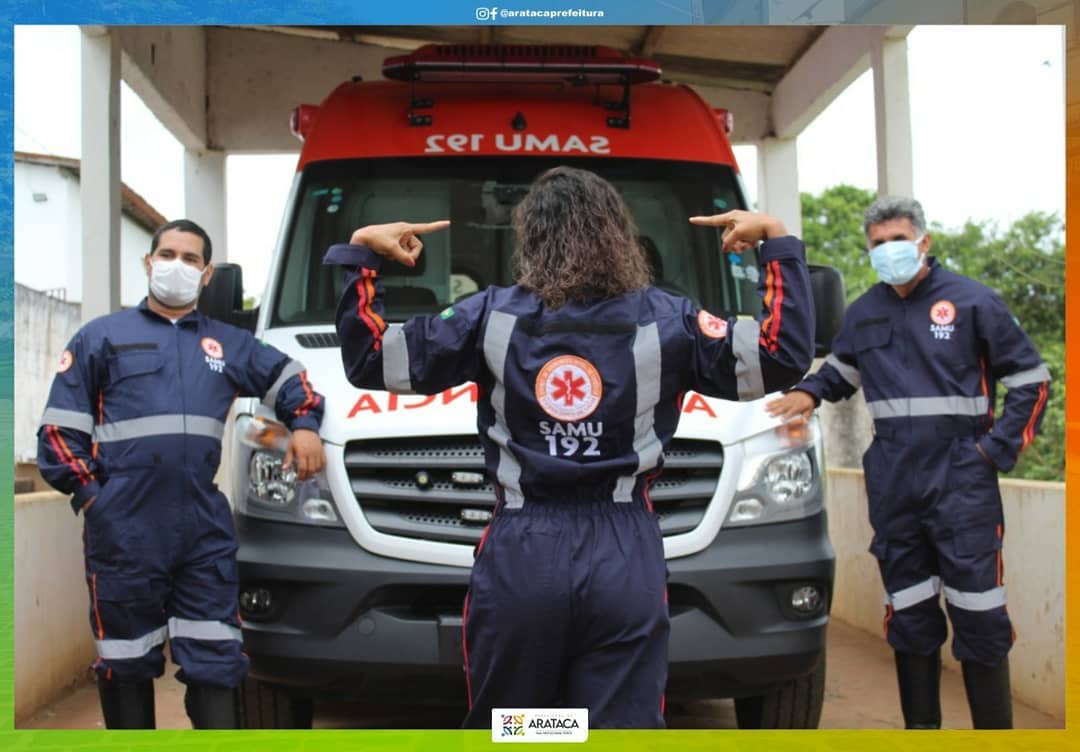 Profissionais do Samu recebem novos uniformes em Arataca ~ Blog Paulo José