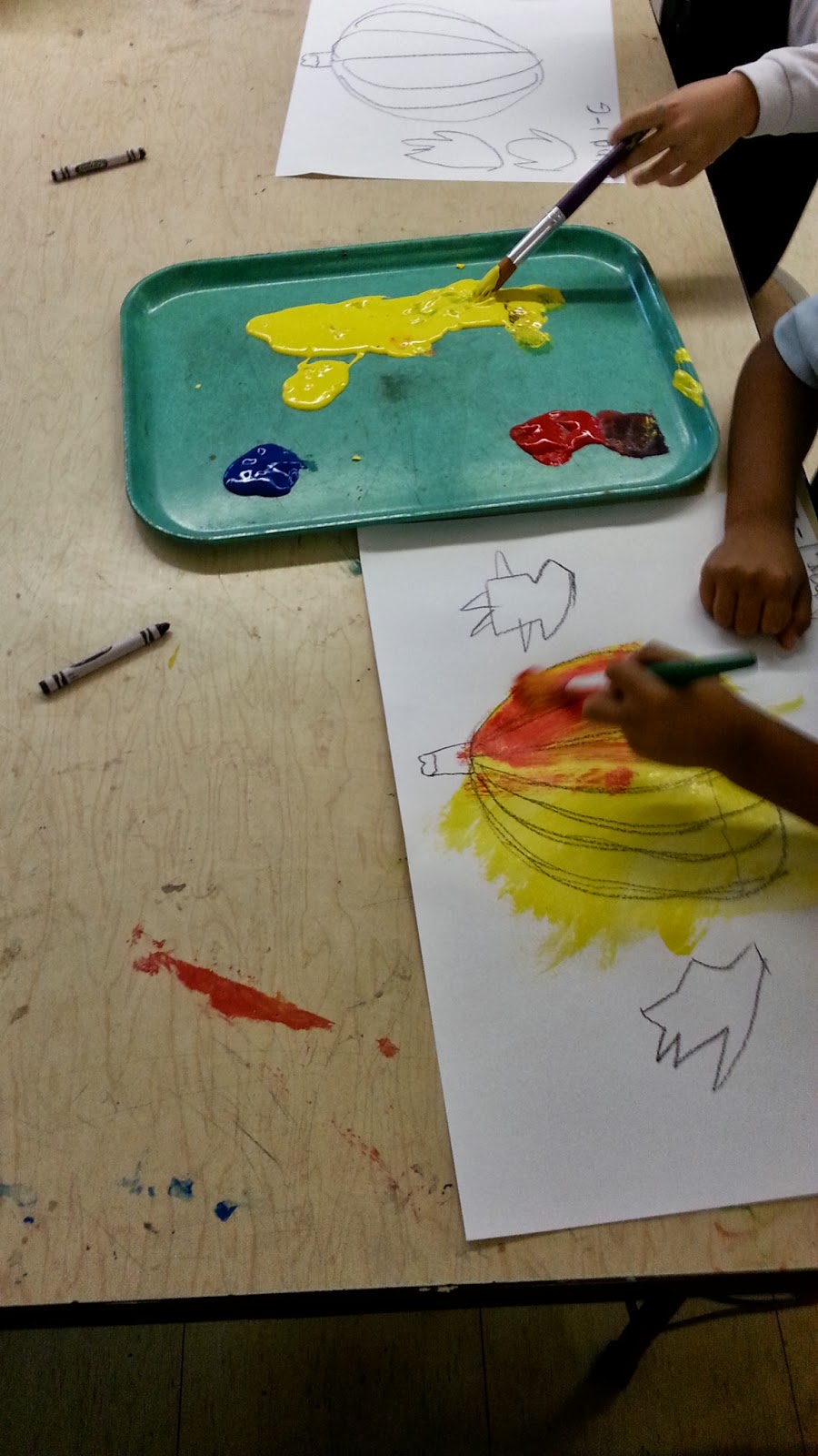 Sketch. Paint. Sculpt.: Fall Primary Color Pumpkin Project