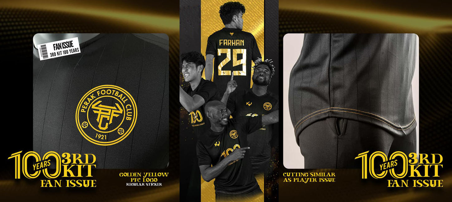Football teams shirt and kits fan: Perak FC 2021 Third jersey 100th Anniversary