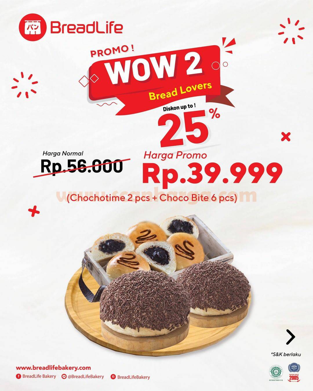 Breadlife Promo Paket Roti Diskon Hemat 25% - scanharga