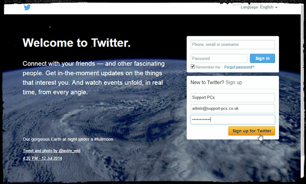 Cara Membuat akun Twitter - antapedia.com