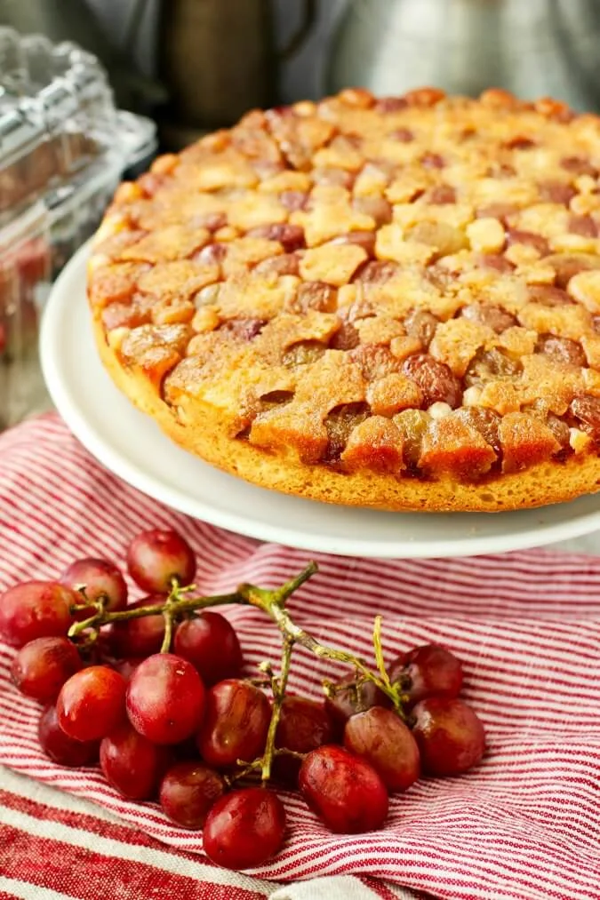 Grape Snack Cake with Winter Crunch Grapes | Karen's Kitchen Stories