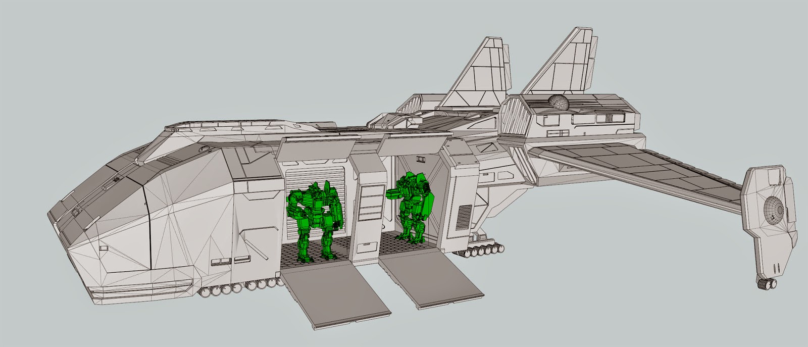 Steam Workshop::Leopard Dropship real scale