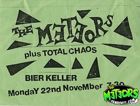 The Meteors - Gigs 1980 - 1985.: The Meteors - Gigs 1982