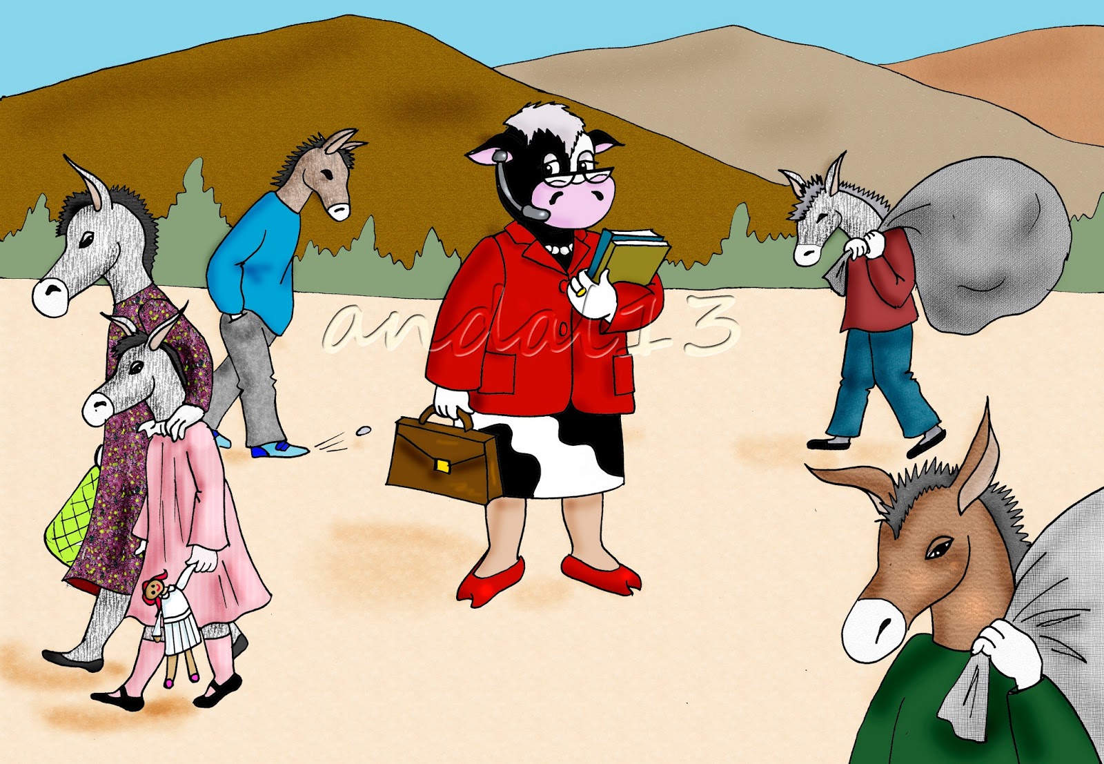 LÁPIZ Y PAPEL: La vaca estudiosa