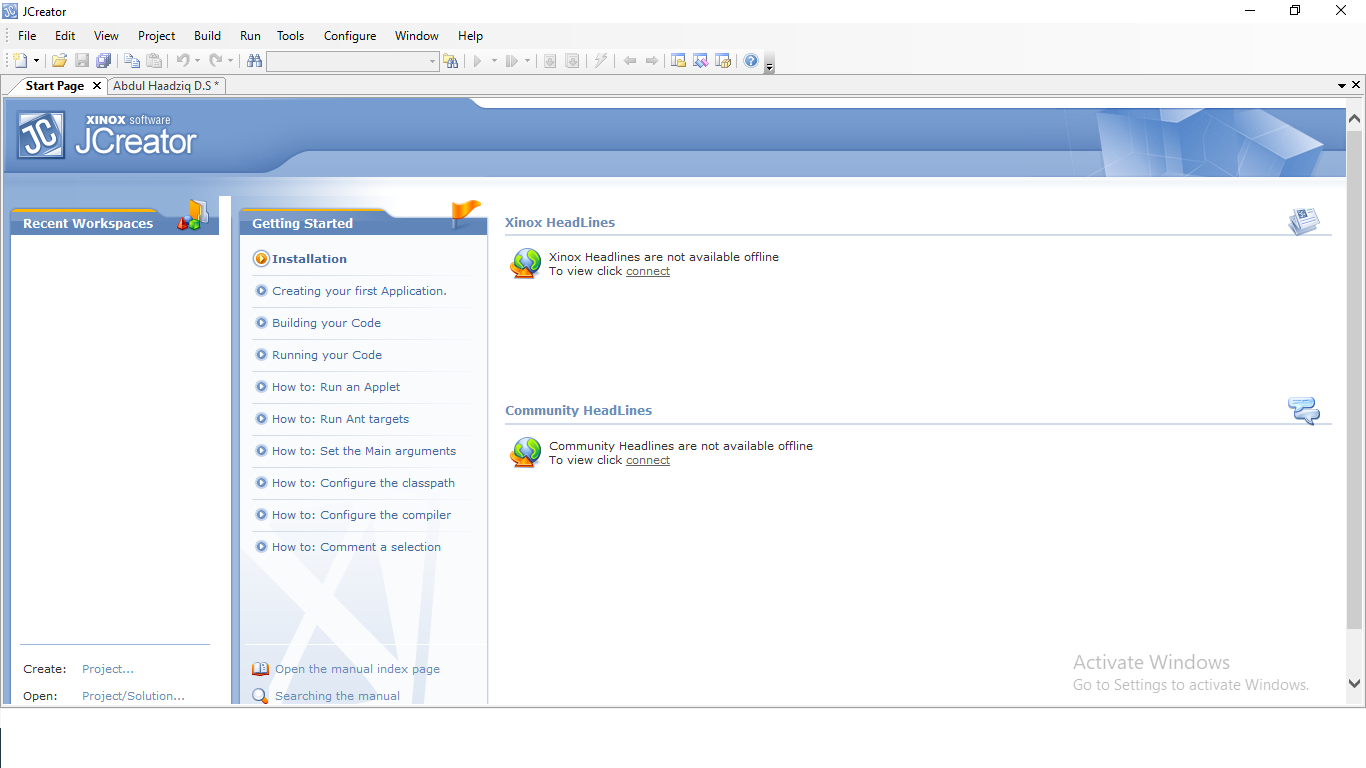 jCreator dalam Pemrograman JAVA: Mengenal jCreator