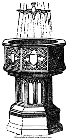 Dove and Baptismal Font | Christian Clip Art Review
