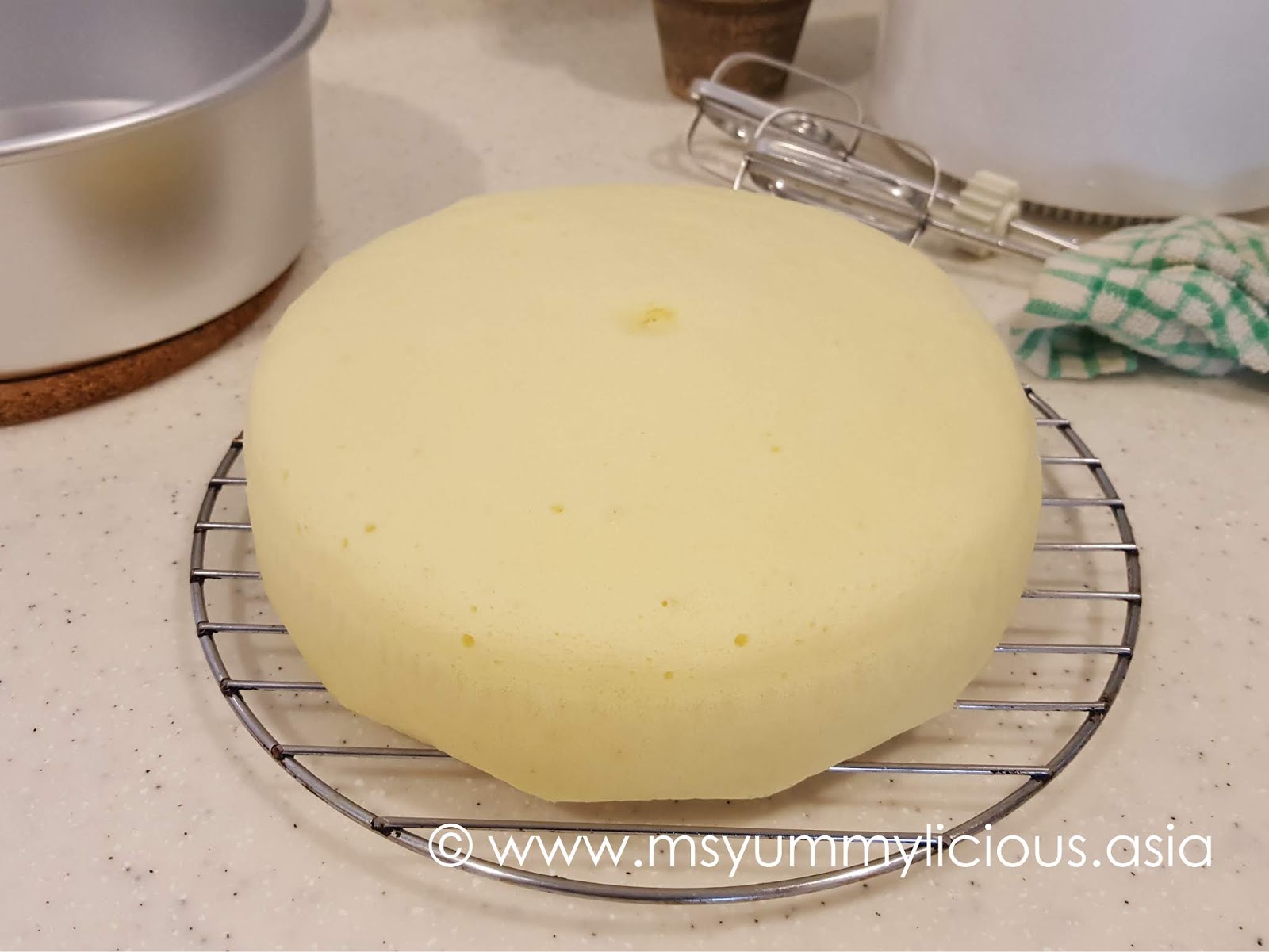 3-Ingredient Steamed Sponge Cake - Yummy~licious + Baby~licious