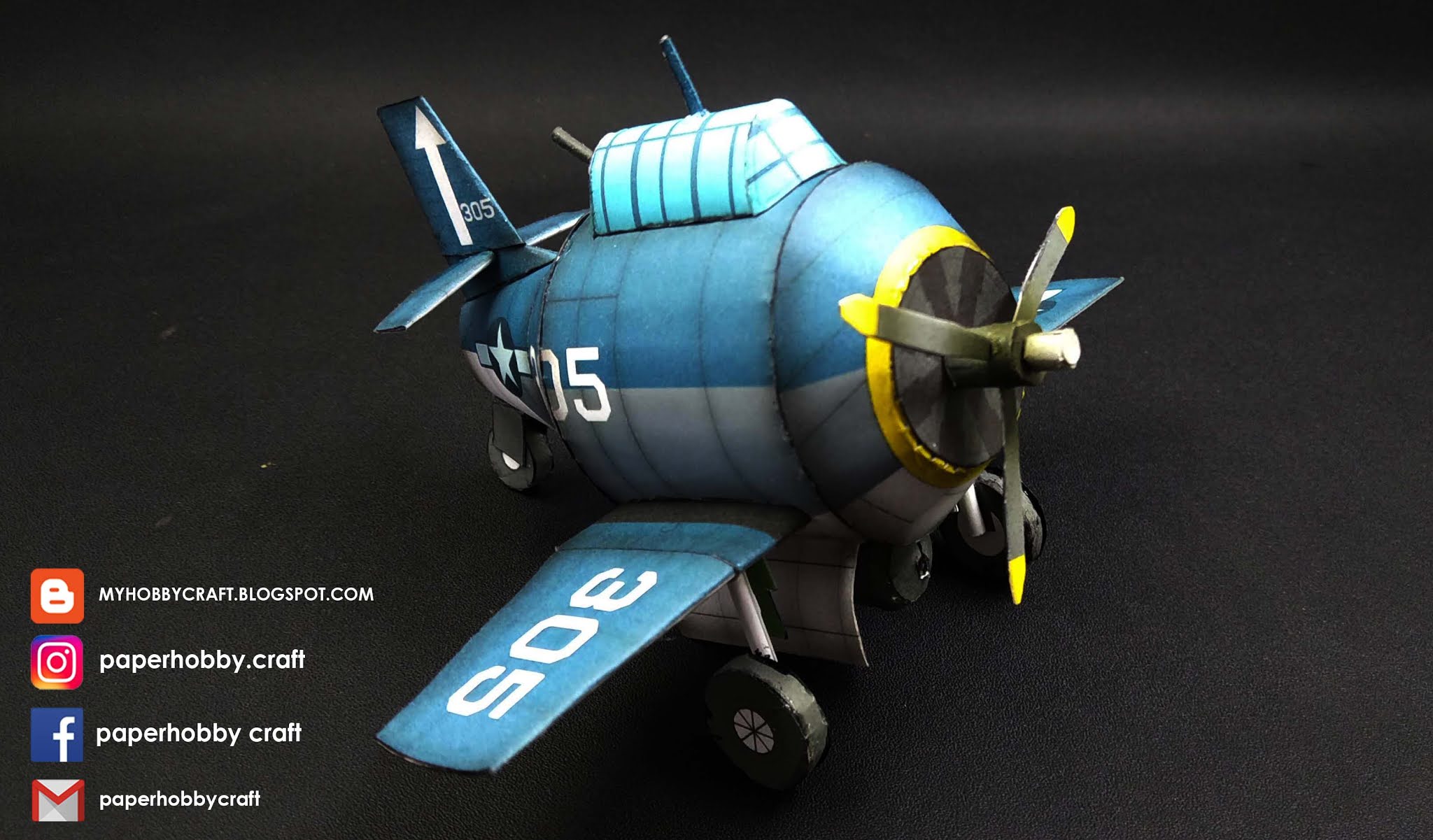 paperhobby: GRUMMAN TBF AVENGER TOON SCALE PAPERMODEL