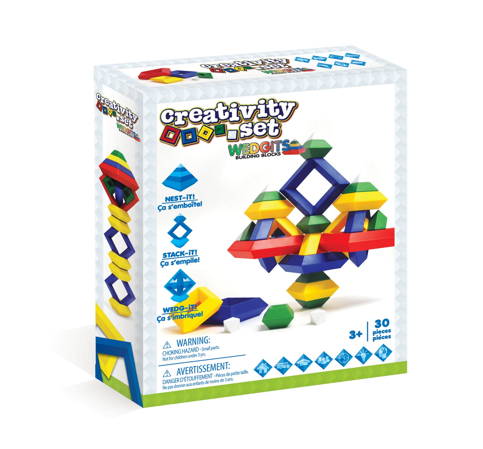 WEDGiTS™ Building Blocks: Getting Creative: WEDGiTS Creativity 30 Piece Set