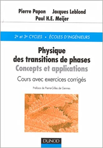 Physique des transitions de phase - Concepts et applications - Cours et ...