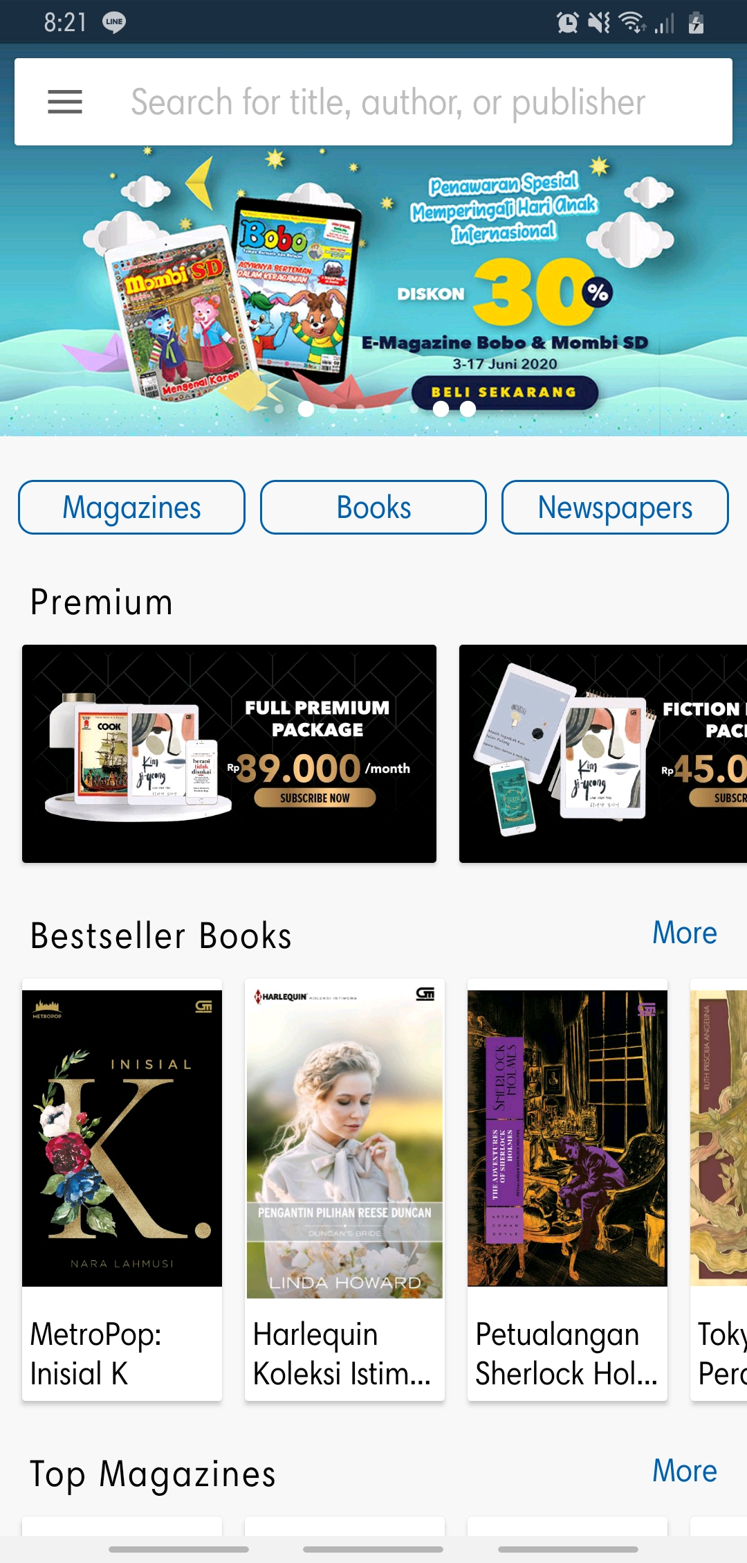 Subscribe Premium Package di Gramedia Digital Bisa Baca Sepuasnya