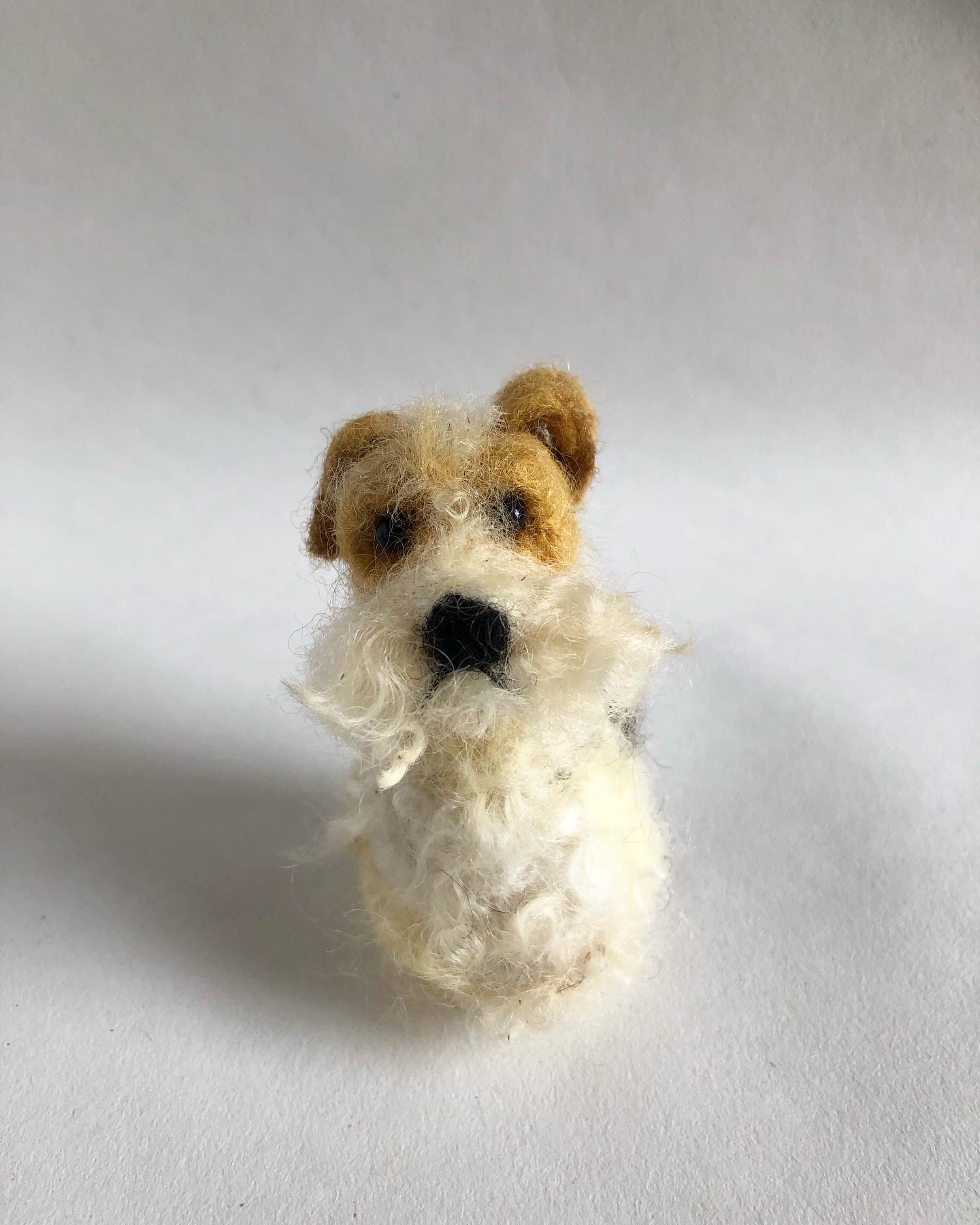 Happy New Year - Miniature Needle Felted Dogs