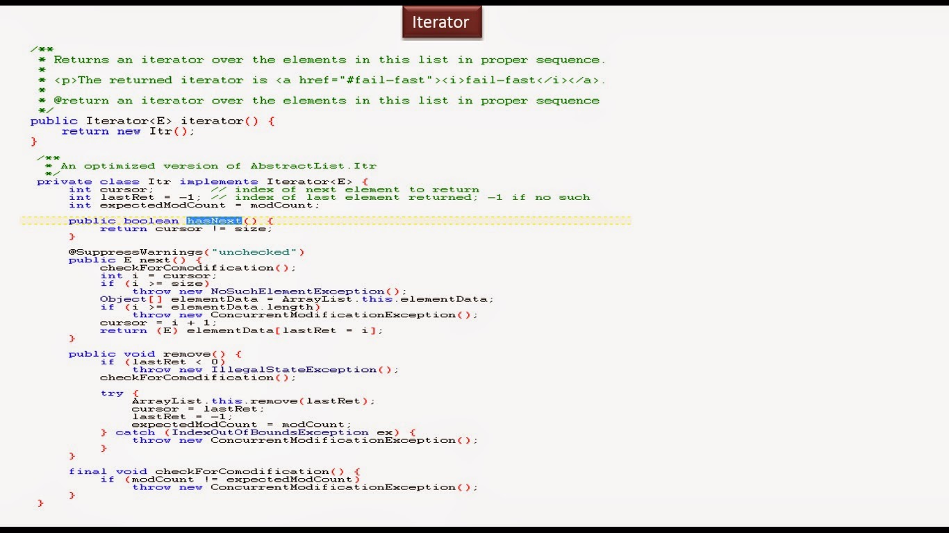 JAVA EE: Java : Collection Framework : Iterator JAVA EE: Java : Collection Framework : Iterator