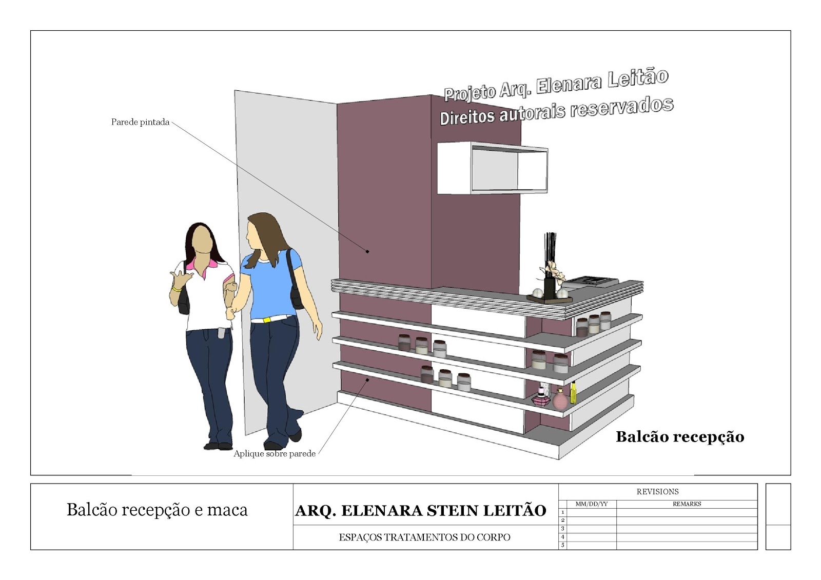 ARQUITETANDO IDEIAS: Balcão de recepção - meus projetos