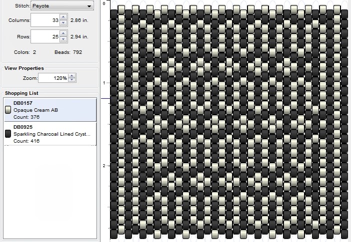 Imaginesque: Beading: Peyote Stitch Pattern 12