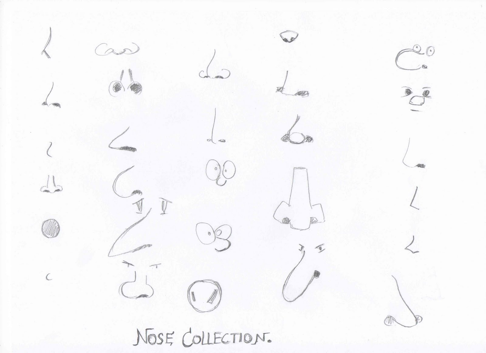 Illustration n Publisher: Nose/Eye character design sketching