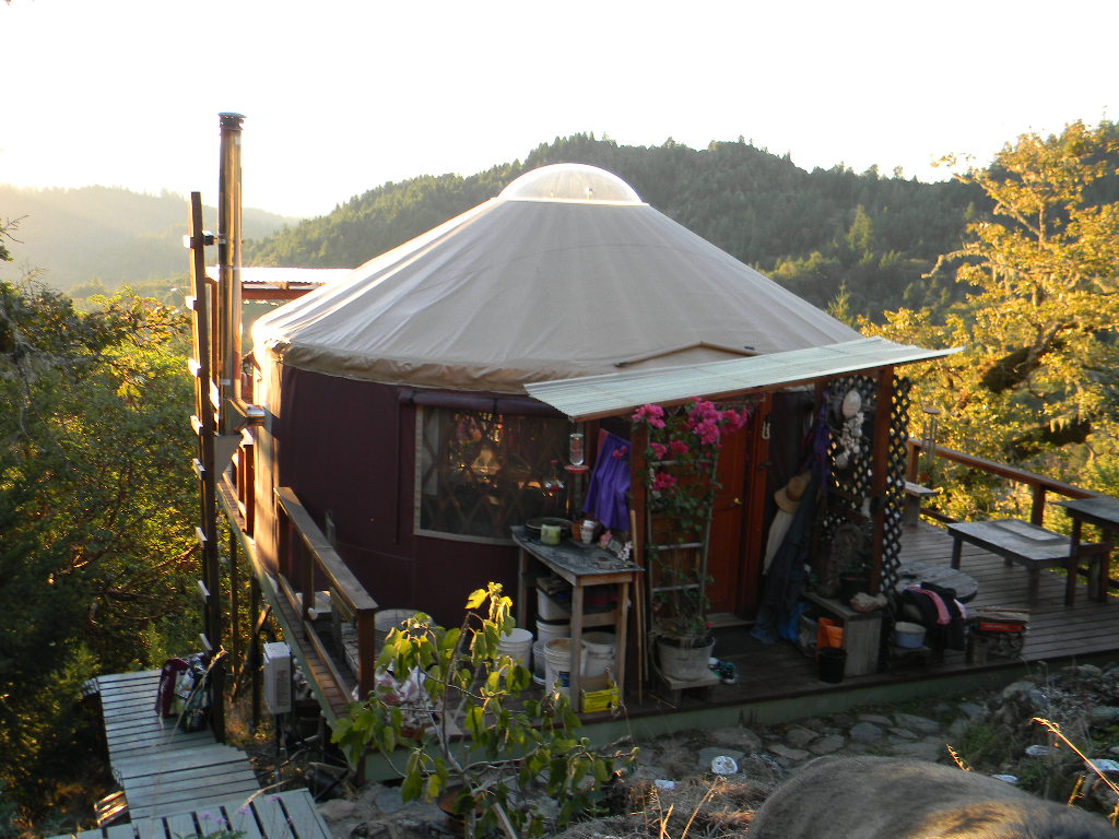 jennys purple yurt: A Whole Heckuva Lot of Rain