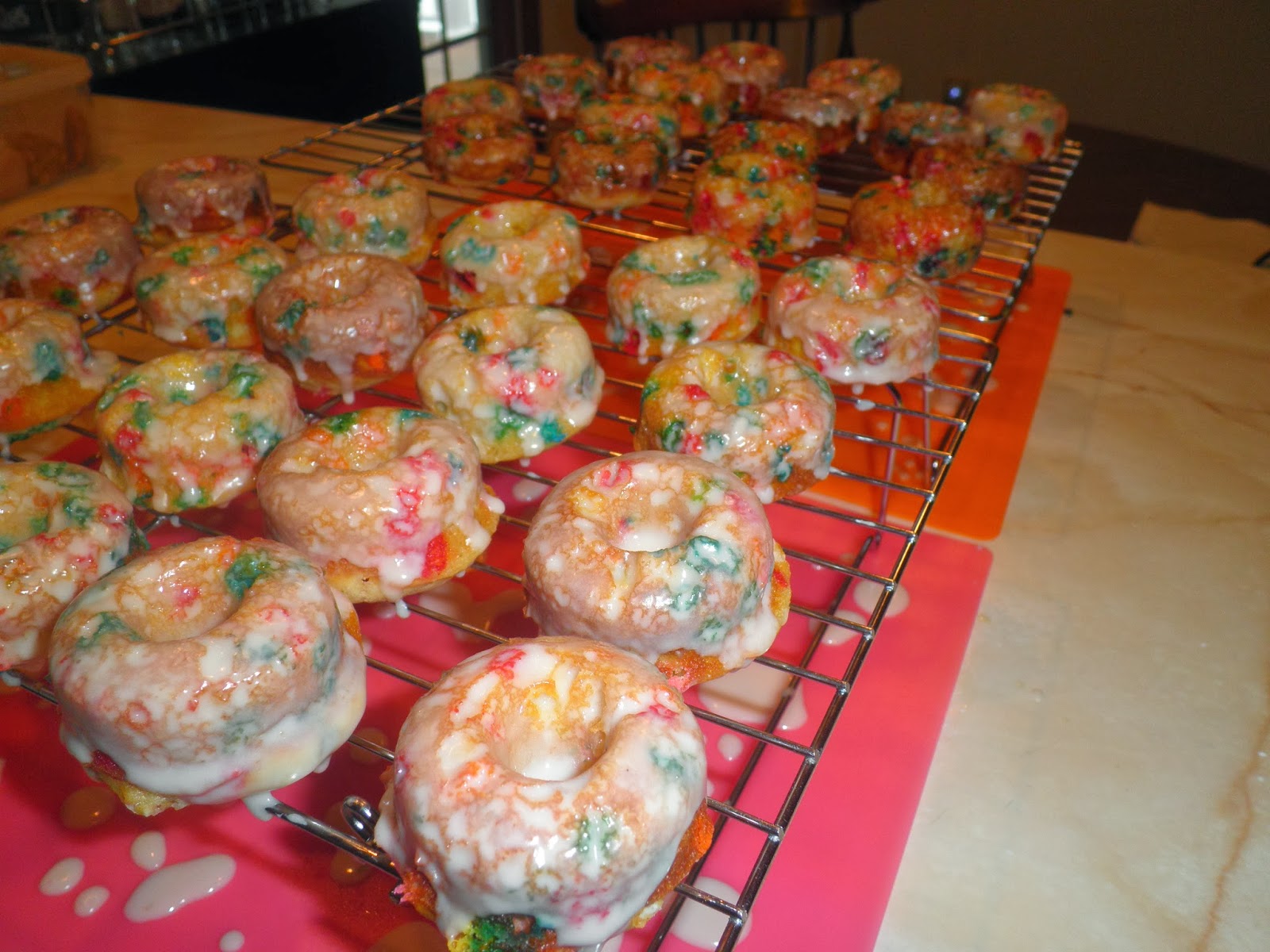 Secrets from the Cookie Princess: Baked Confetti Mini Donuts