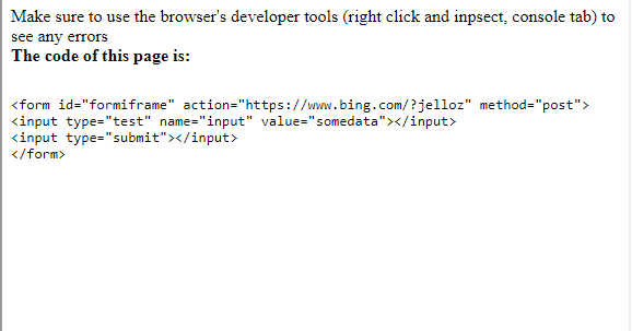 Security Finds: HTML Sandboxes Restrictions Bypass - Forms