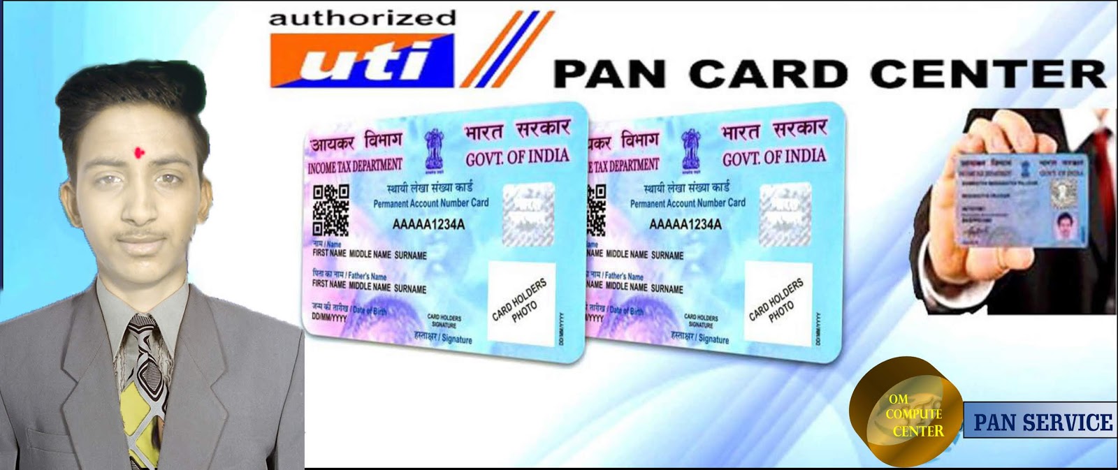 Om Computer Center And Online Service: Uti pan card