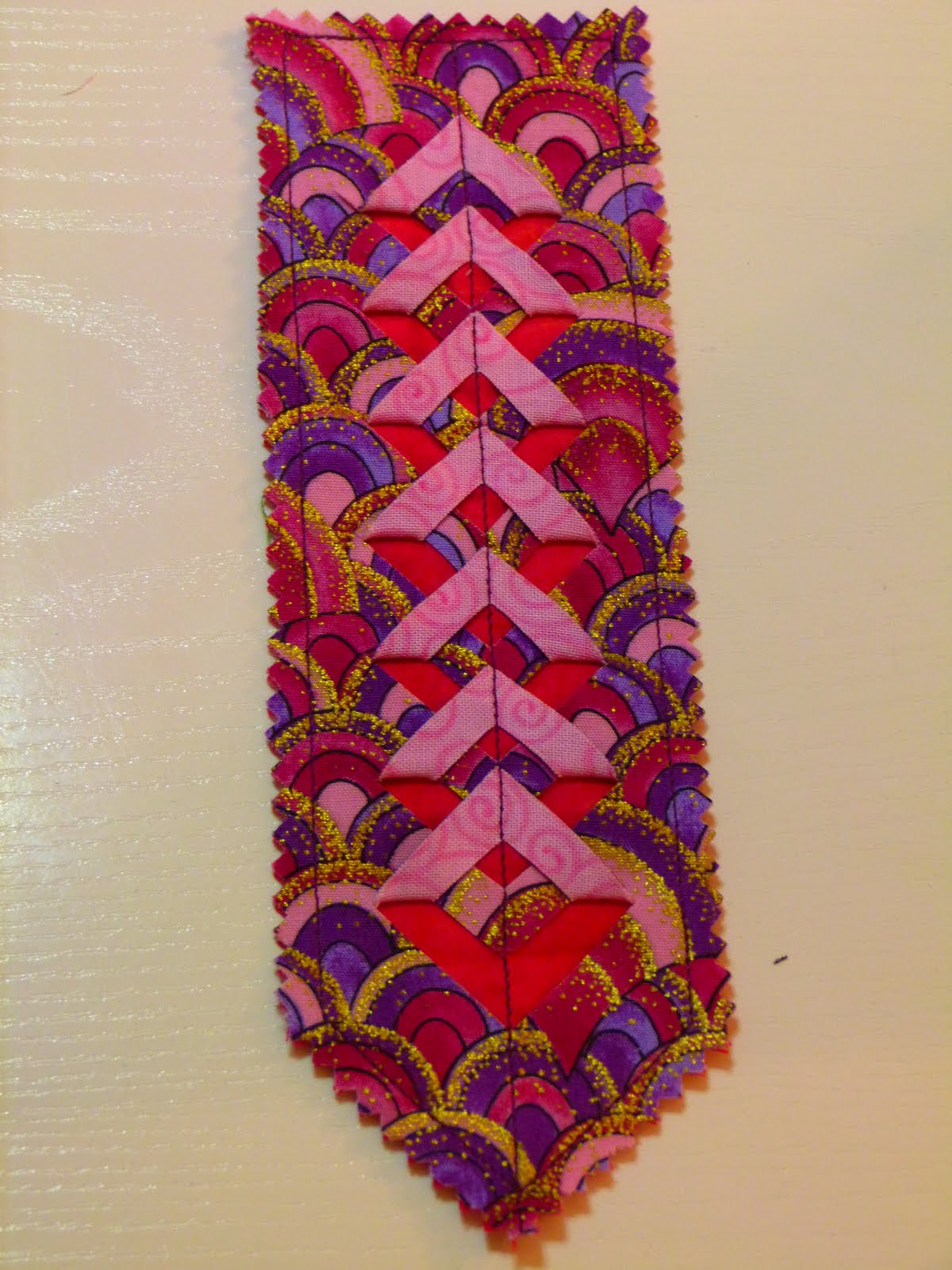 Spicewood Quilting Diva: Double Diamond Bookmark