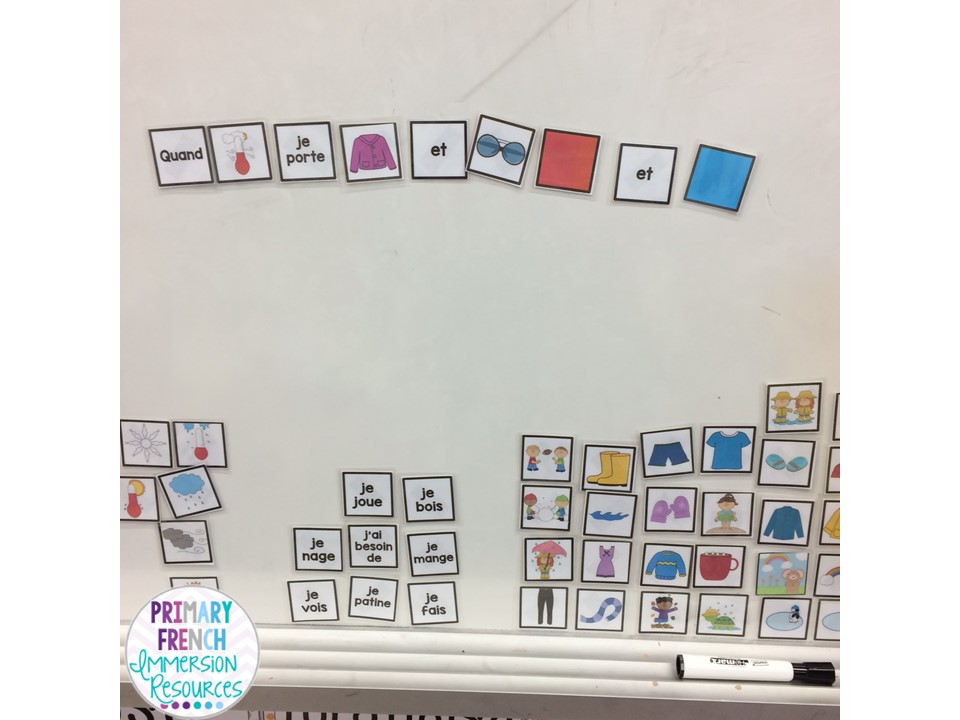 Quand --> je.... - Primary French Immersion Resources