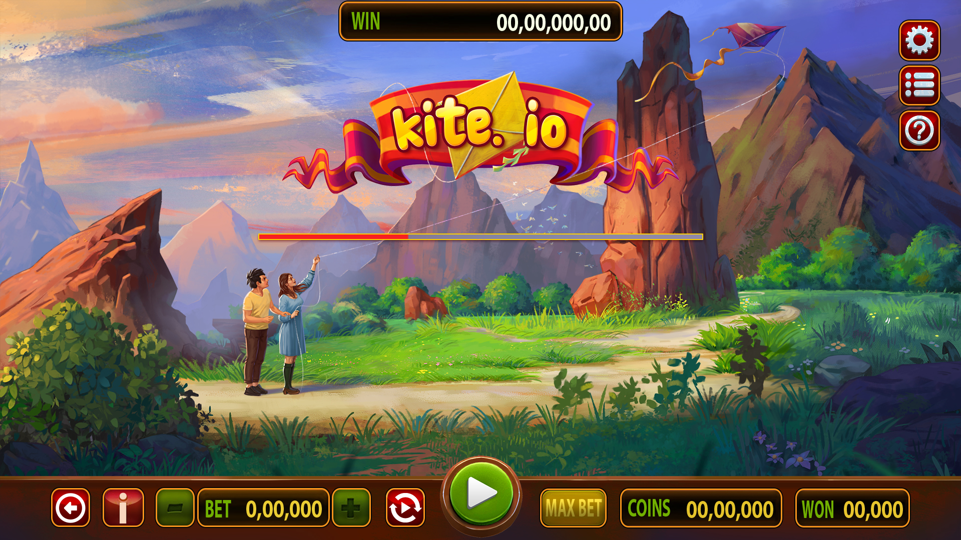 .: Social games loading page and UI design, Final Rendered