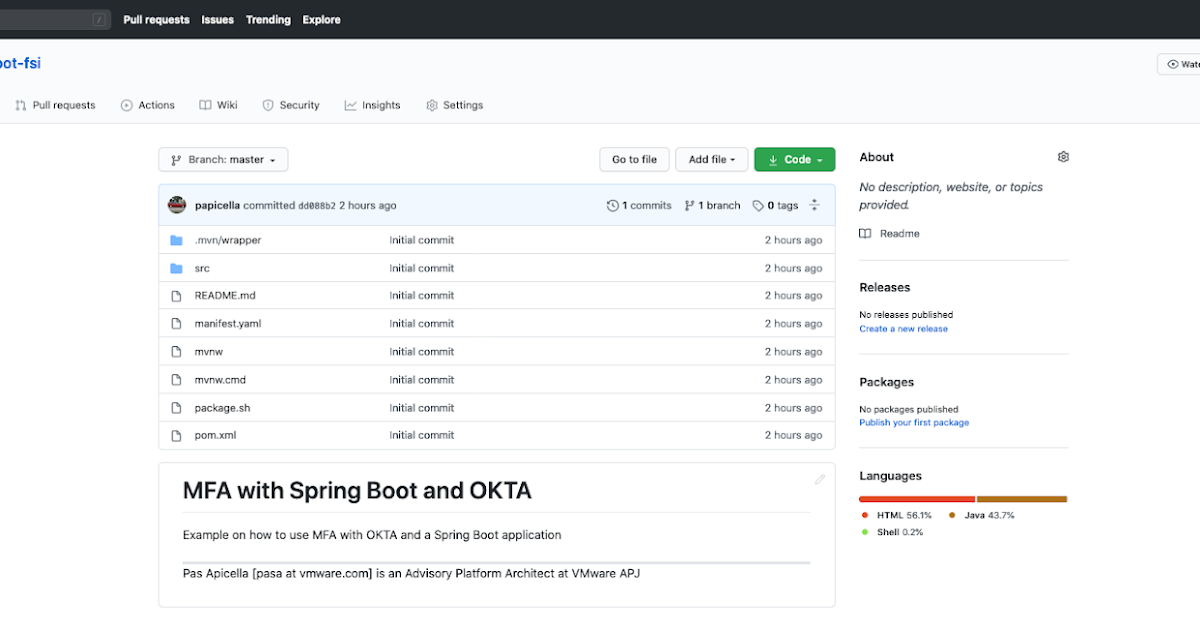 The Blas from Pas: Multi-Factor Authentication (MFA) using OKTA with Spring Boot and Tanzu ...