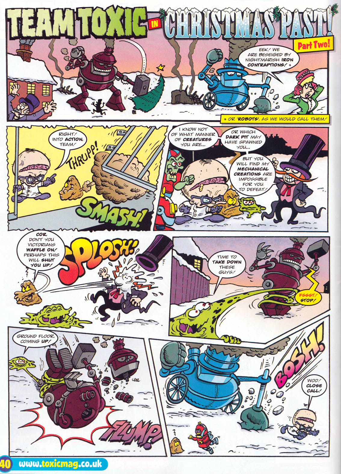 Lew Stringer Comics: Festive Flashback: TEAM TOXIC (2008)